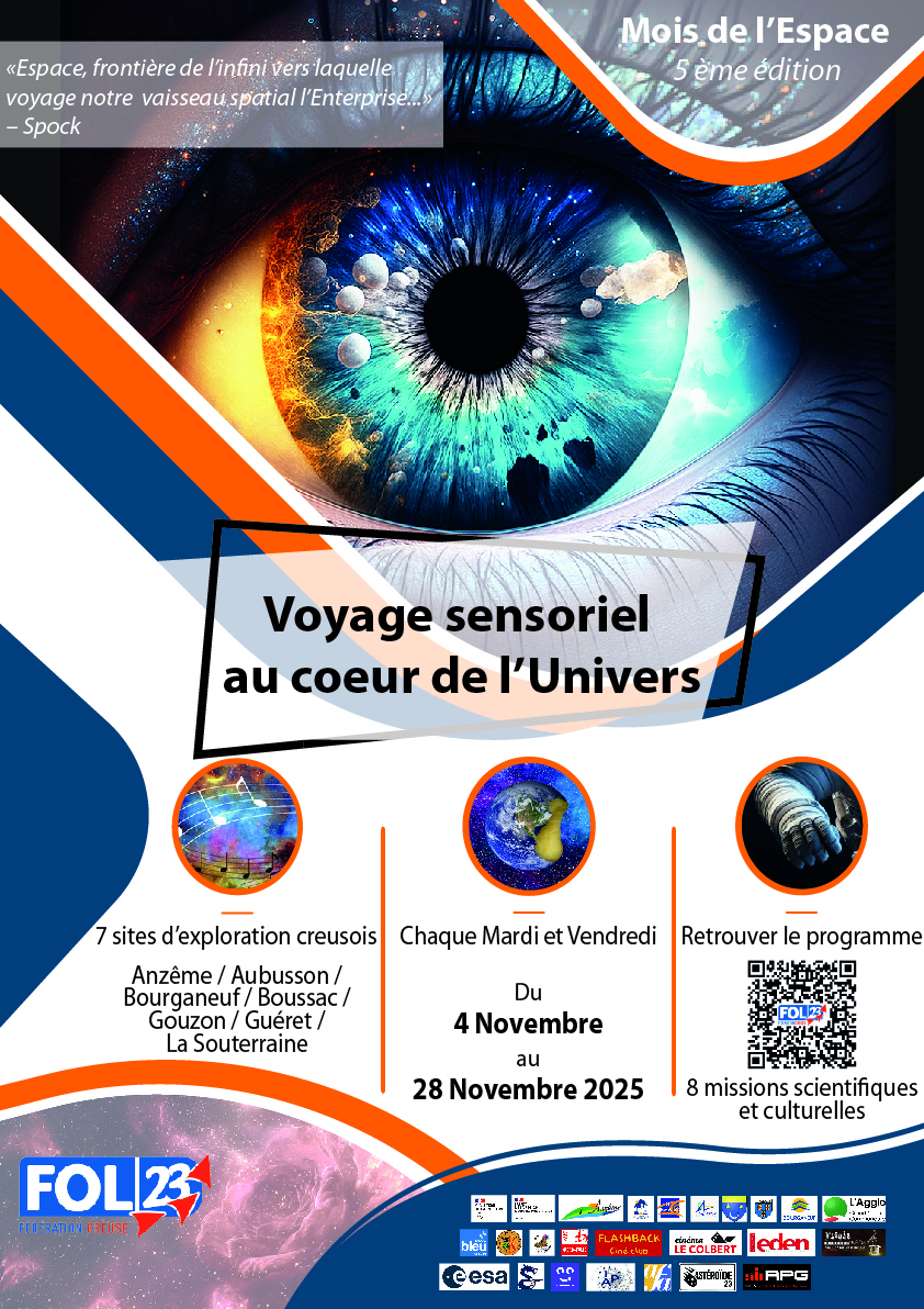 Mois de l’espace Voyage sensoriel au cœur de l’univers Pôle des énergie Micro-Folie Bourganeuf ...