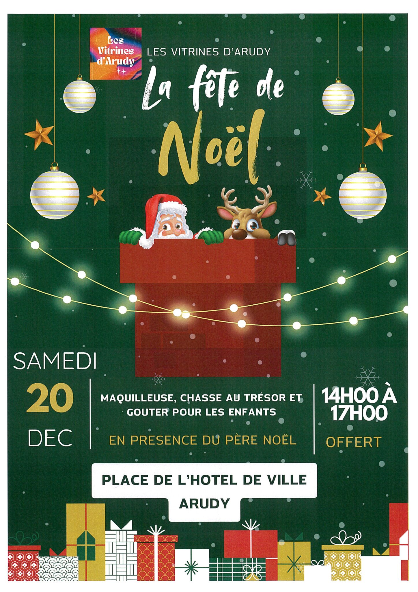 La fête de Noël des Vitrines d’Arudy Arudy – 20 décembre 2025