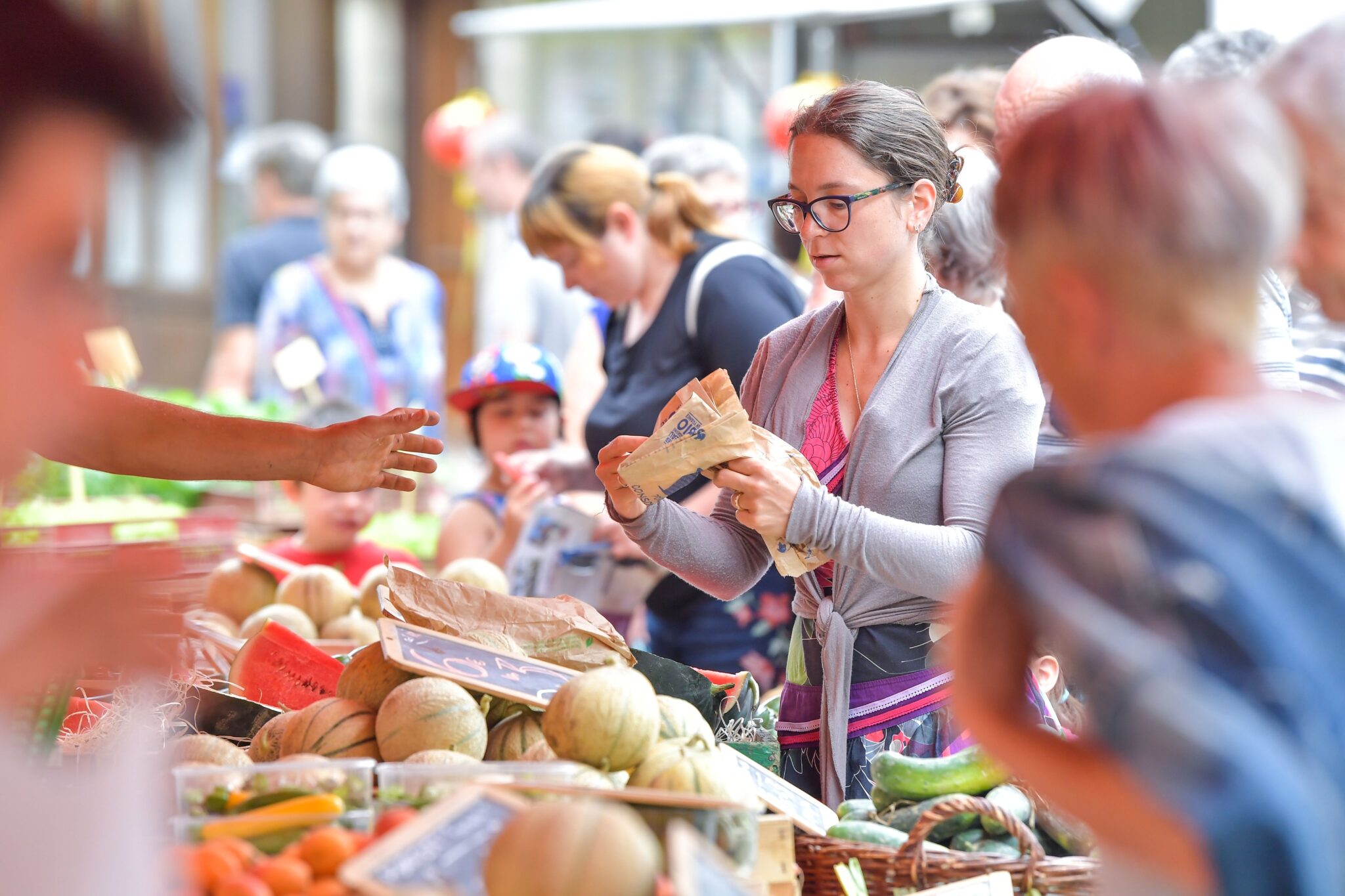 Marché traditionnel rue Victor Hugo Hagetmau 15 juillet 2026