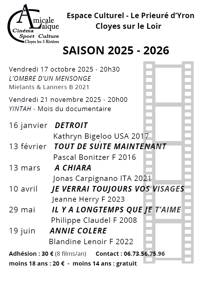 Soirée cinéma Annie Colère Cloyes-les-Trois-Rivières