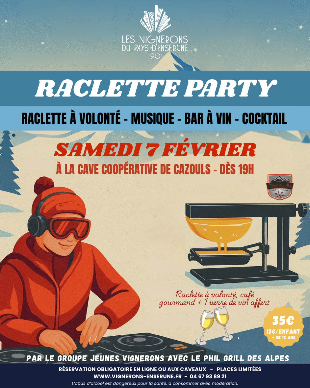 SOIRÉE RACLETTE À VOLONTÉ Cazouls-lès-Béziers