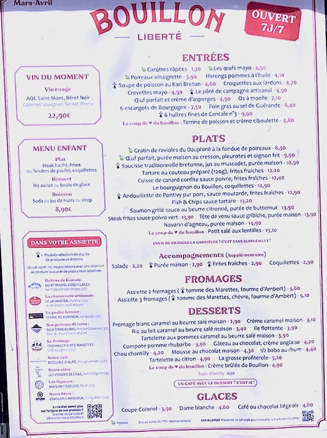 Rennes. Le restaurant Bouillon Liberté est-il un bouillon ou une ...